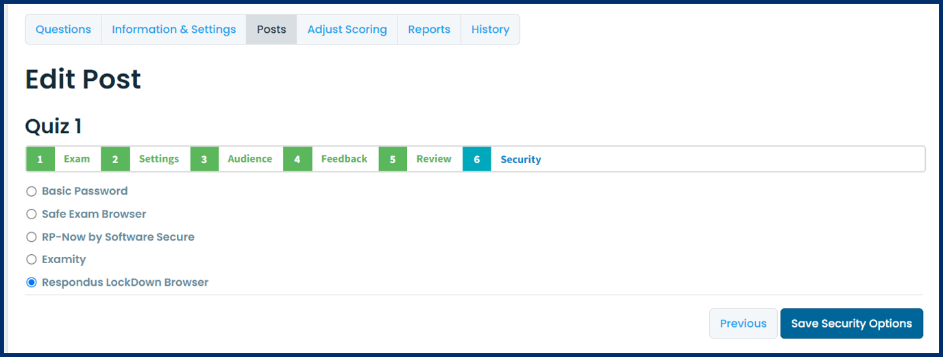 Respondus LockDown Browser