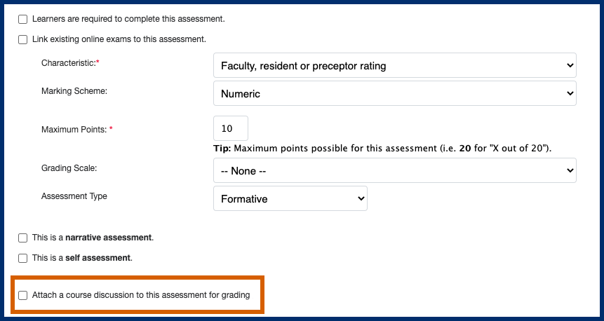 Creating Gradebook Assessments